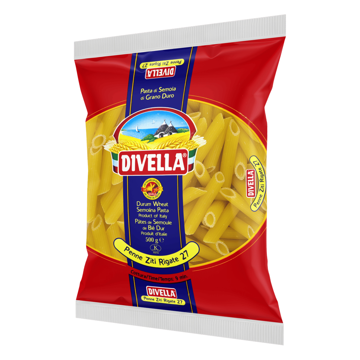 MASSA DIVELLA PENNE ZITI RIGA 500G
