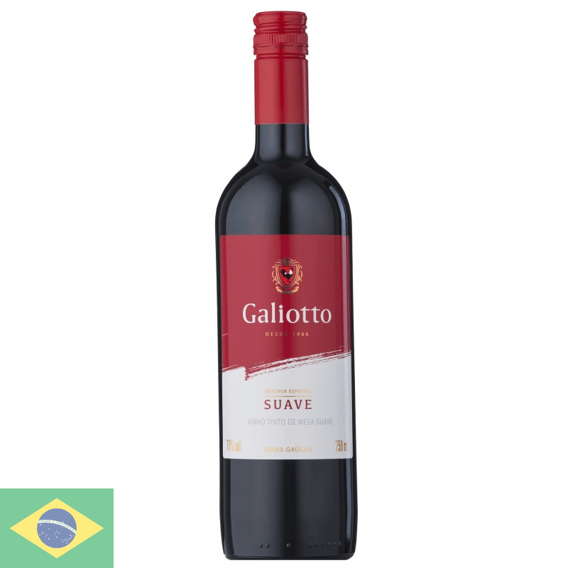 Vinho Tinto Nacional Galiotto Suave 750ml