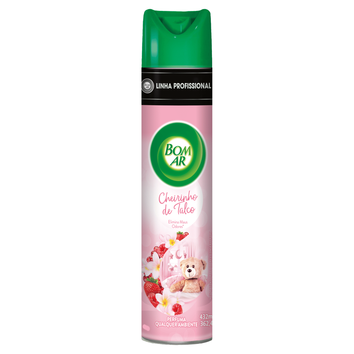 Aromatizador Bom Ar Aerossol Cheirinho De Talco 432ml