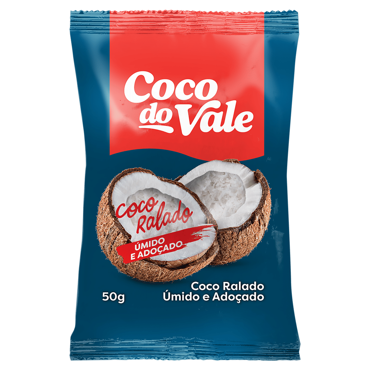 Coco Ralado Úmido e Adoçado Coco do Vale 50g