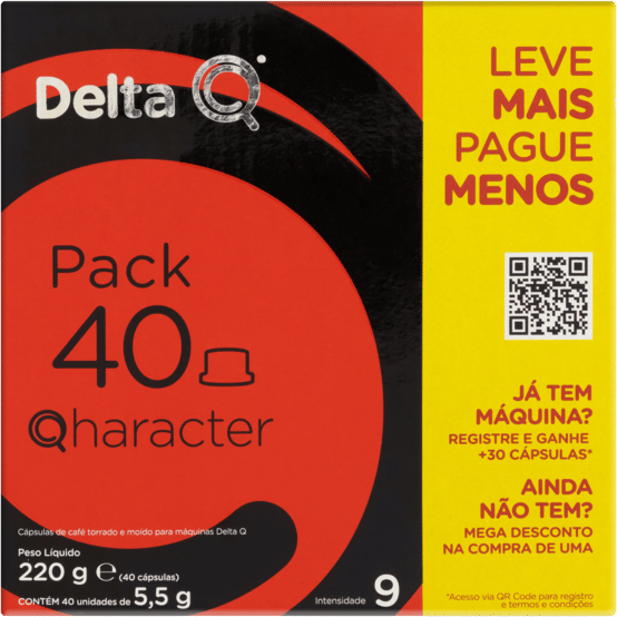 Café em Cápsula Delta-Q Quaracter 40 un