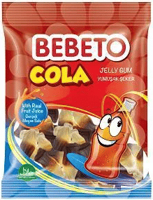 Bala Turca Bebeto Gelatina Bebida Cola 80g