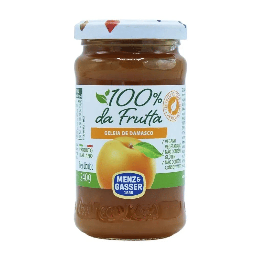 Geleia Italian Prima Frutta 100% Damasco 240g