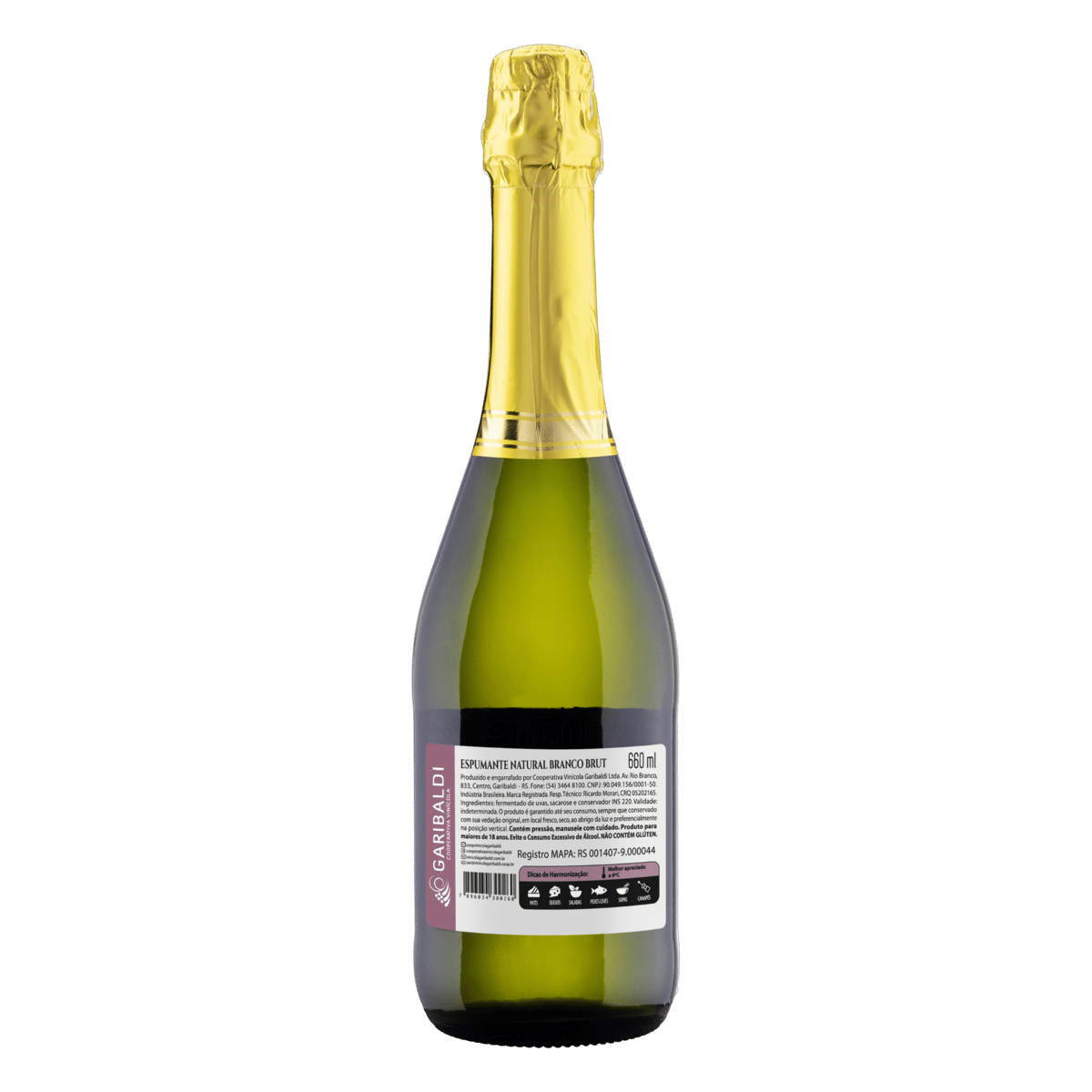Espumante Nacional Garibald Primícias Brut 660ml