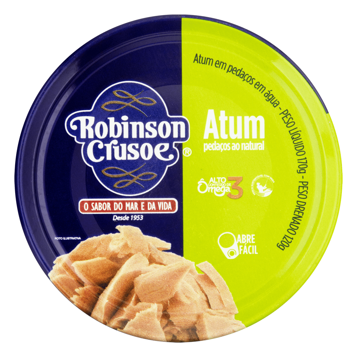 Atum em Pedaços ao Natural Robison Crusoe 170g