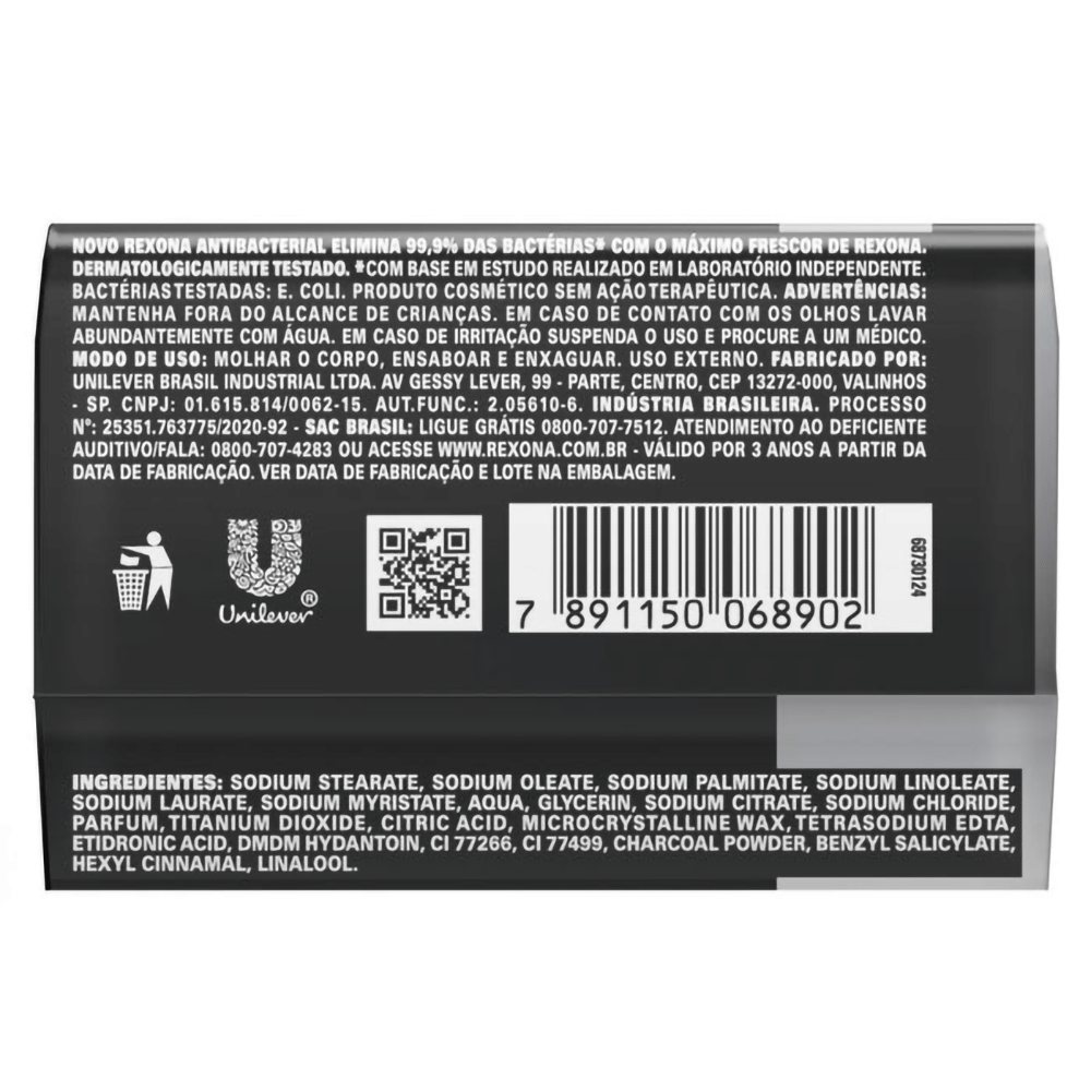 Sabonete Em Barra Rexona Men Limpeza Profunda 84g