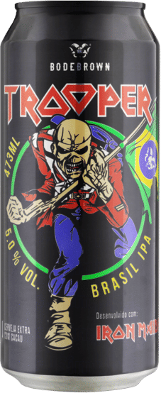 Cerveja Bodebrown Trooper Ipa Iron Maiden Lata 473ml